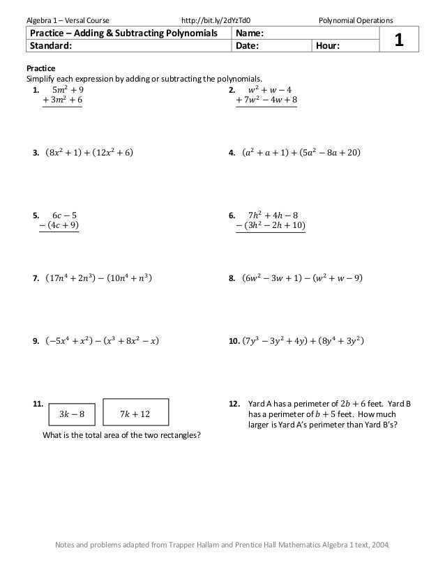 Polynomial Operations