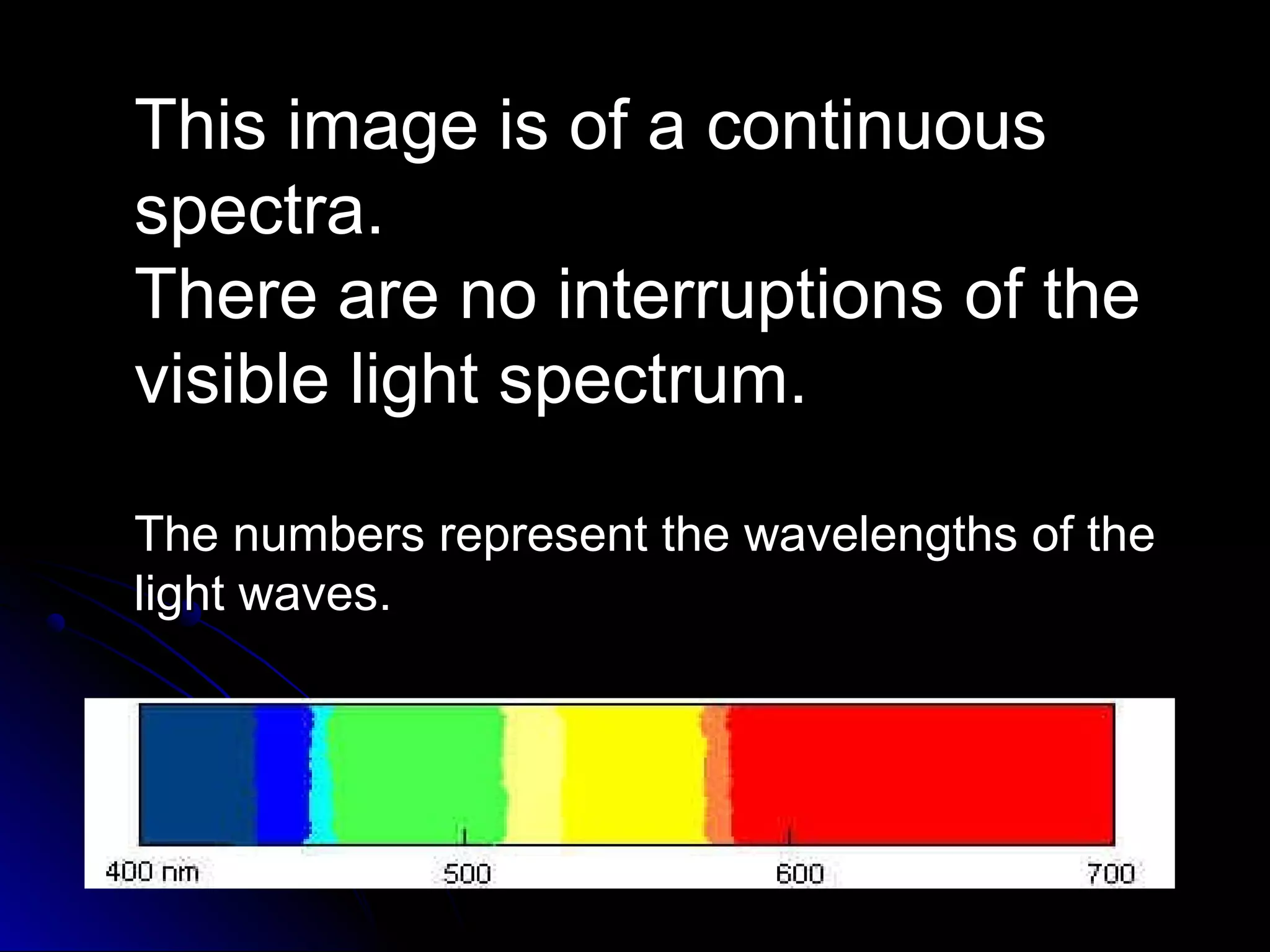 Notes pb lab 06 part 2 the spectacular spectrum separating light | PPT