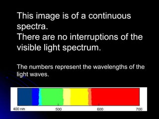 Notes pb lab 06 part 2 the spectacular spectrum separating light | PPT