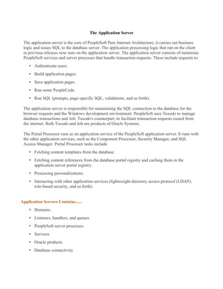 Peoplesoft PIA architecture | PDF