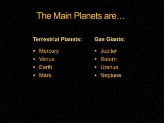 Notes on our solar system | PPT