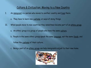 3rd Grade Culture & Communities Part I | PPTX