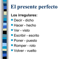 Present Perfect Notes | PPT | Free Download