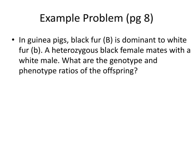 Notes punnett squares | PPT