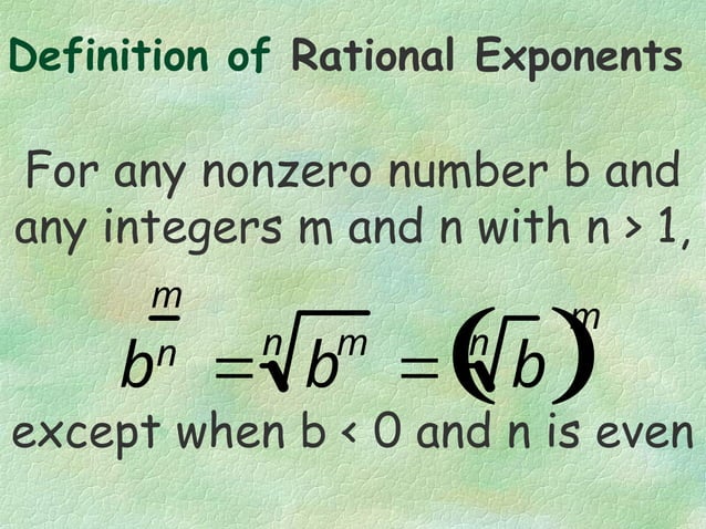 Rational Expressions and Exponents in Algebra | PPT