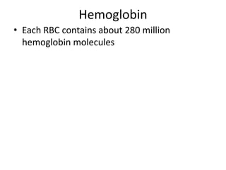 Notes red blood cells and hemoglobin | PPT