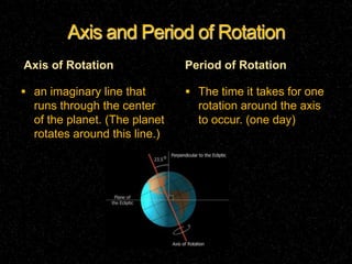 Notes revolution rotation | PPT