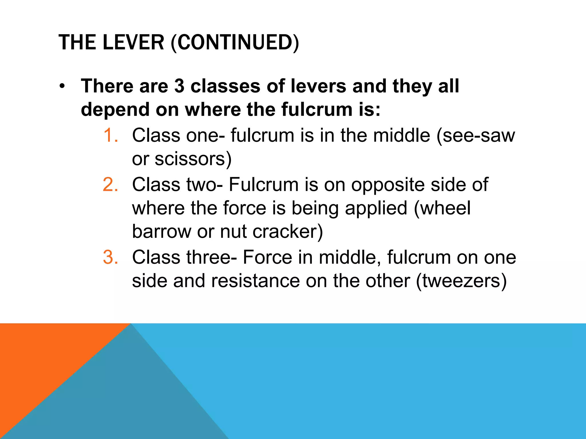 Notes simple machines | PPTX