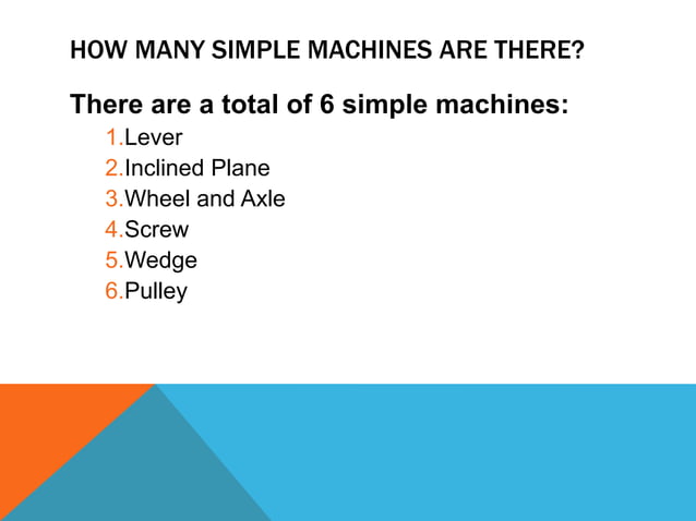 Notes simple machines | PPTX | Physics | Science