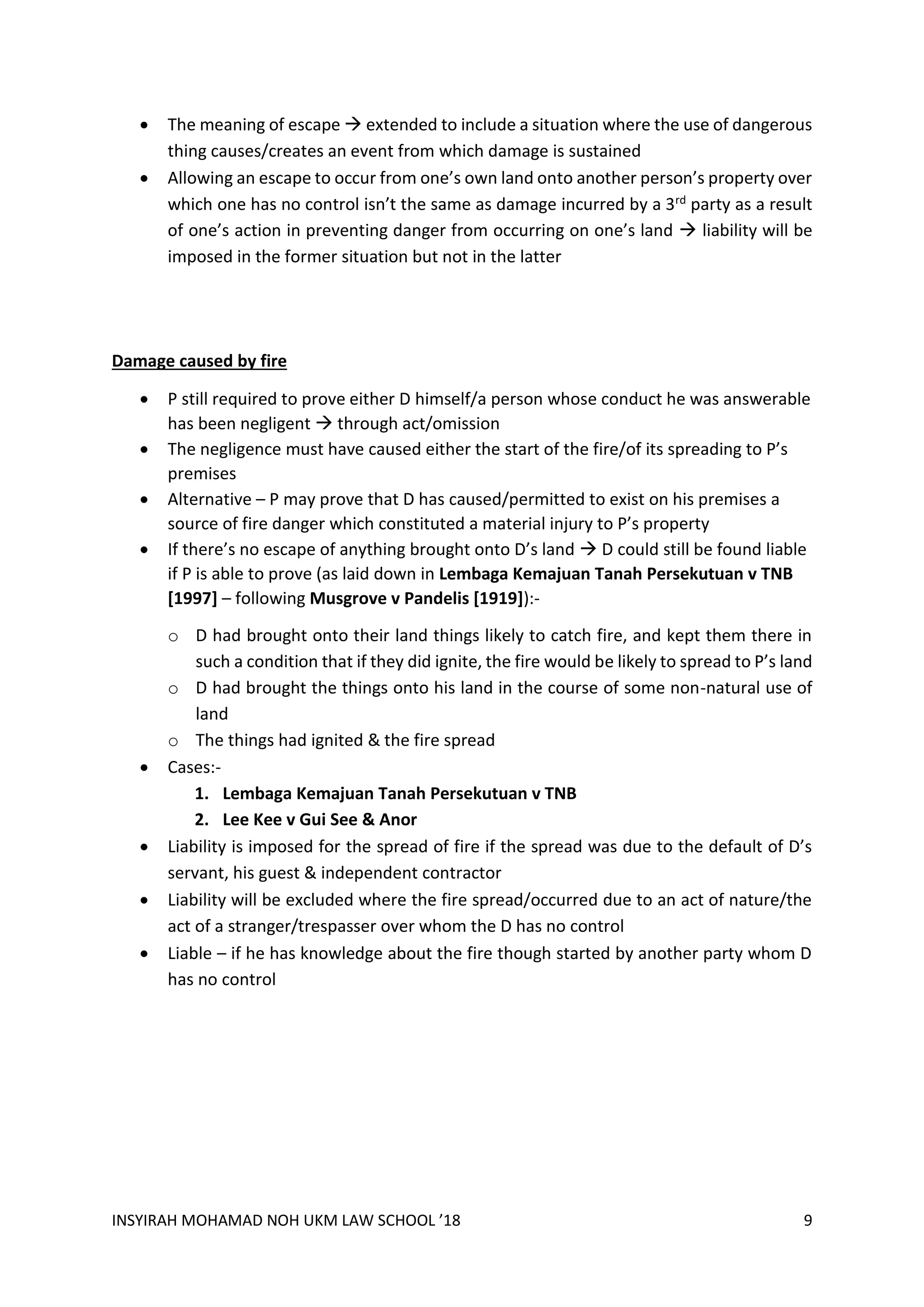 TORT LAW - STRICT LIABILITY | PDF