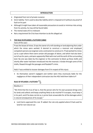 TORT LAW - STRICT LIABILITY | PDF