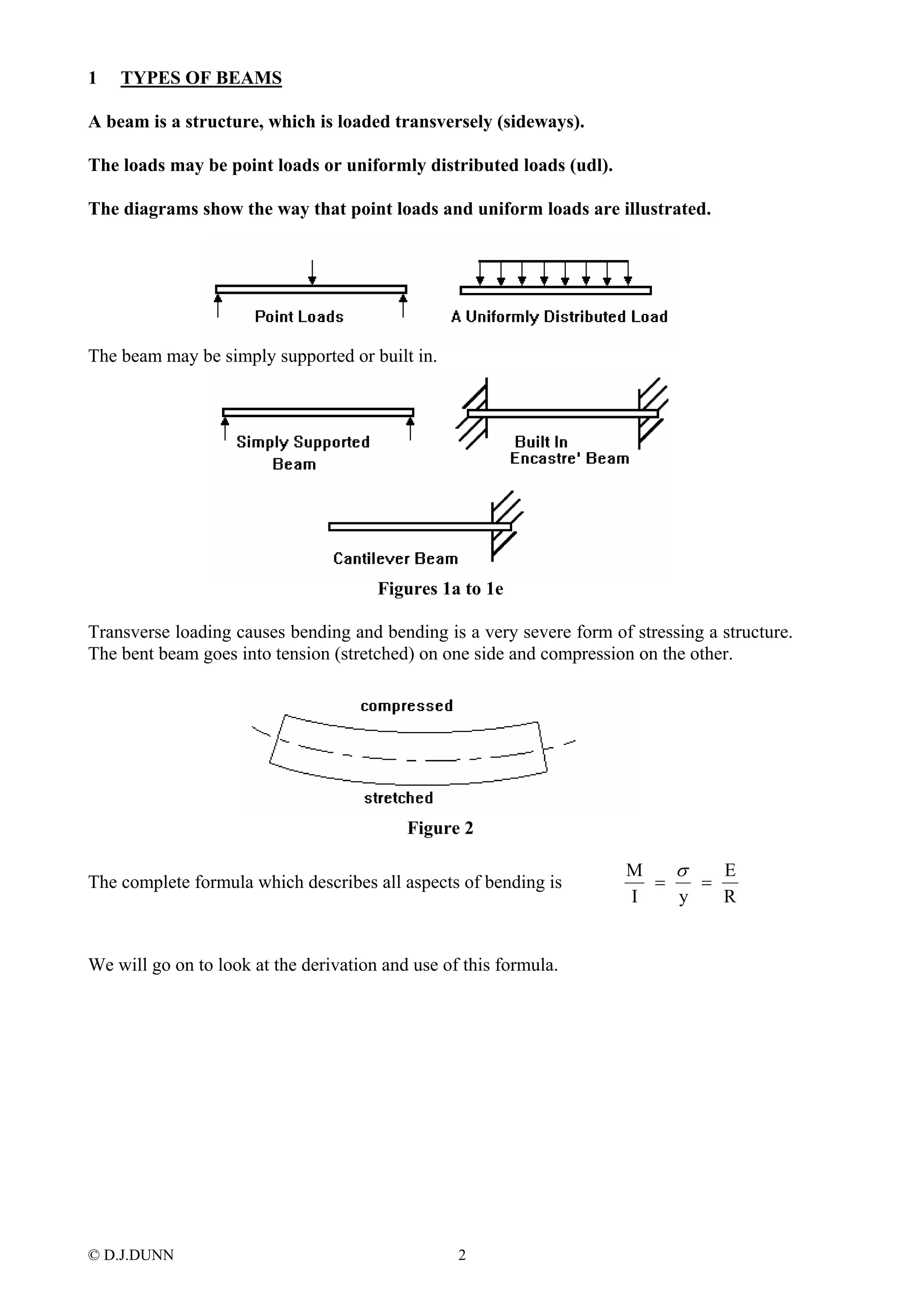 Note stress in beam | PDF