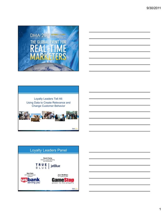 Notes Version: Loyalty Leaders Tell All Using Data to Create Relevance ...