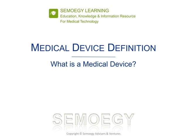 Medical Device Definition | PPTX