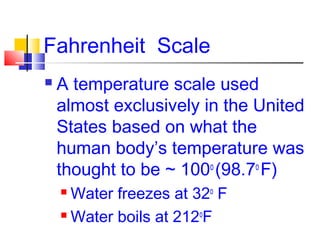 Notes yb 01 temperature scales | PPT