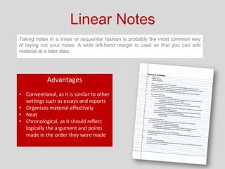 Note Taking for Students | PPTX