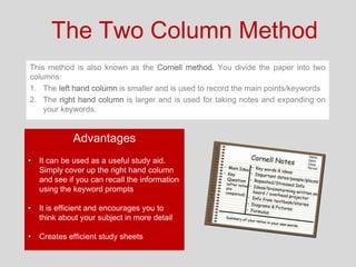 Note Taking for Students | PPTX