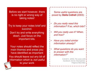 Note Taking for Students | PPTX