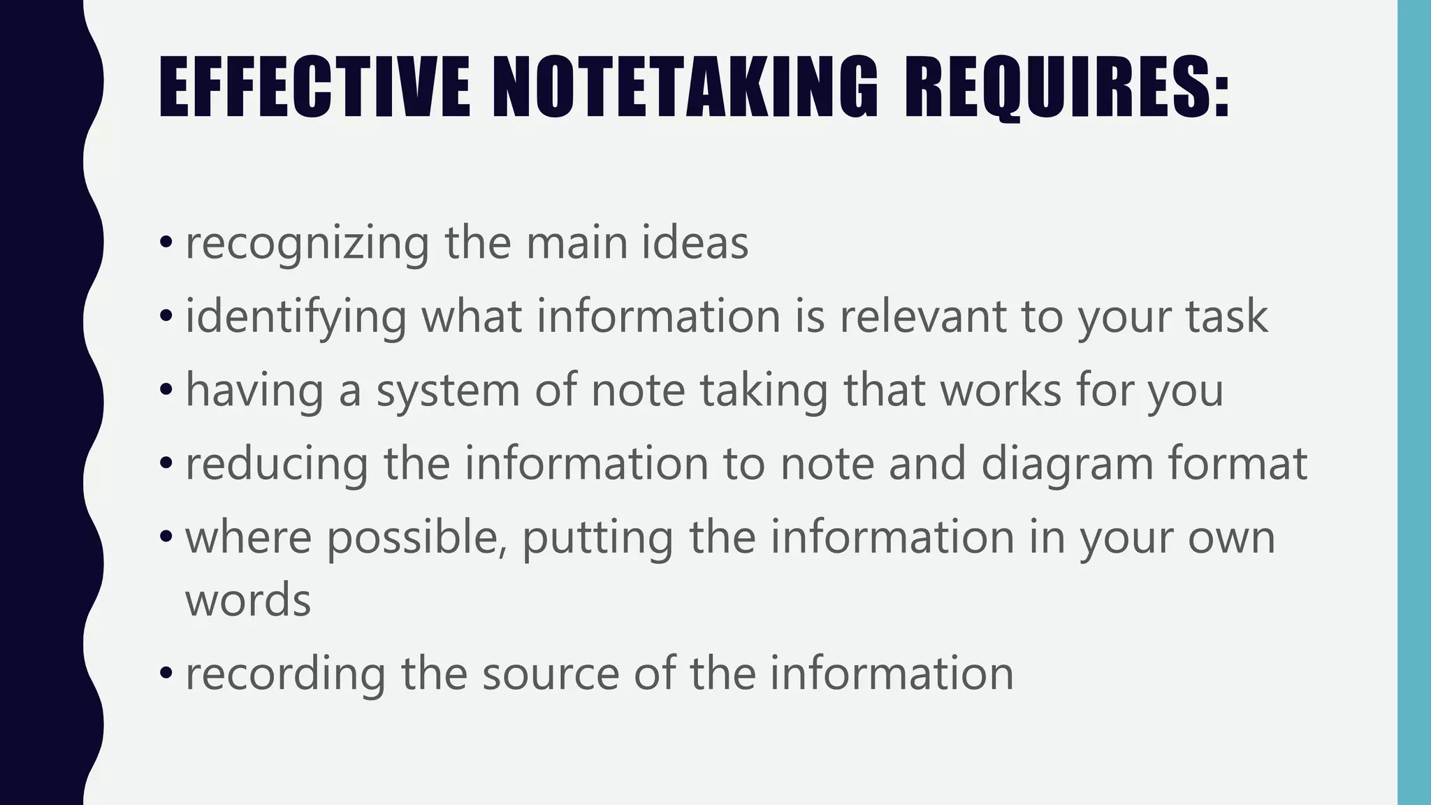 Note taking | PPT