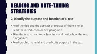 Note taking | PPTX