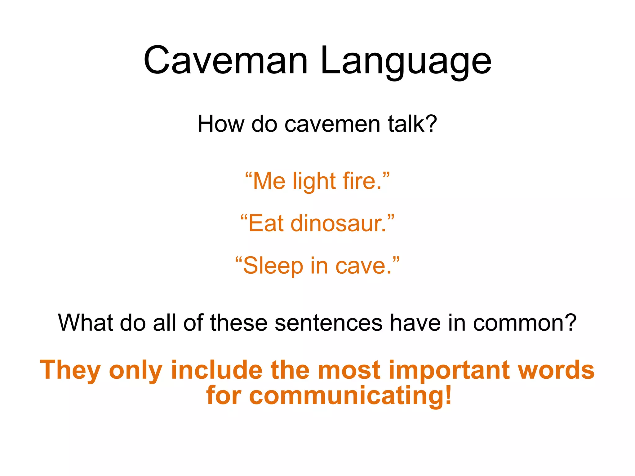 Note taking caveman | PPTX