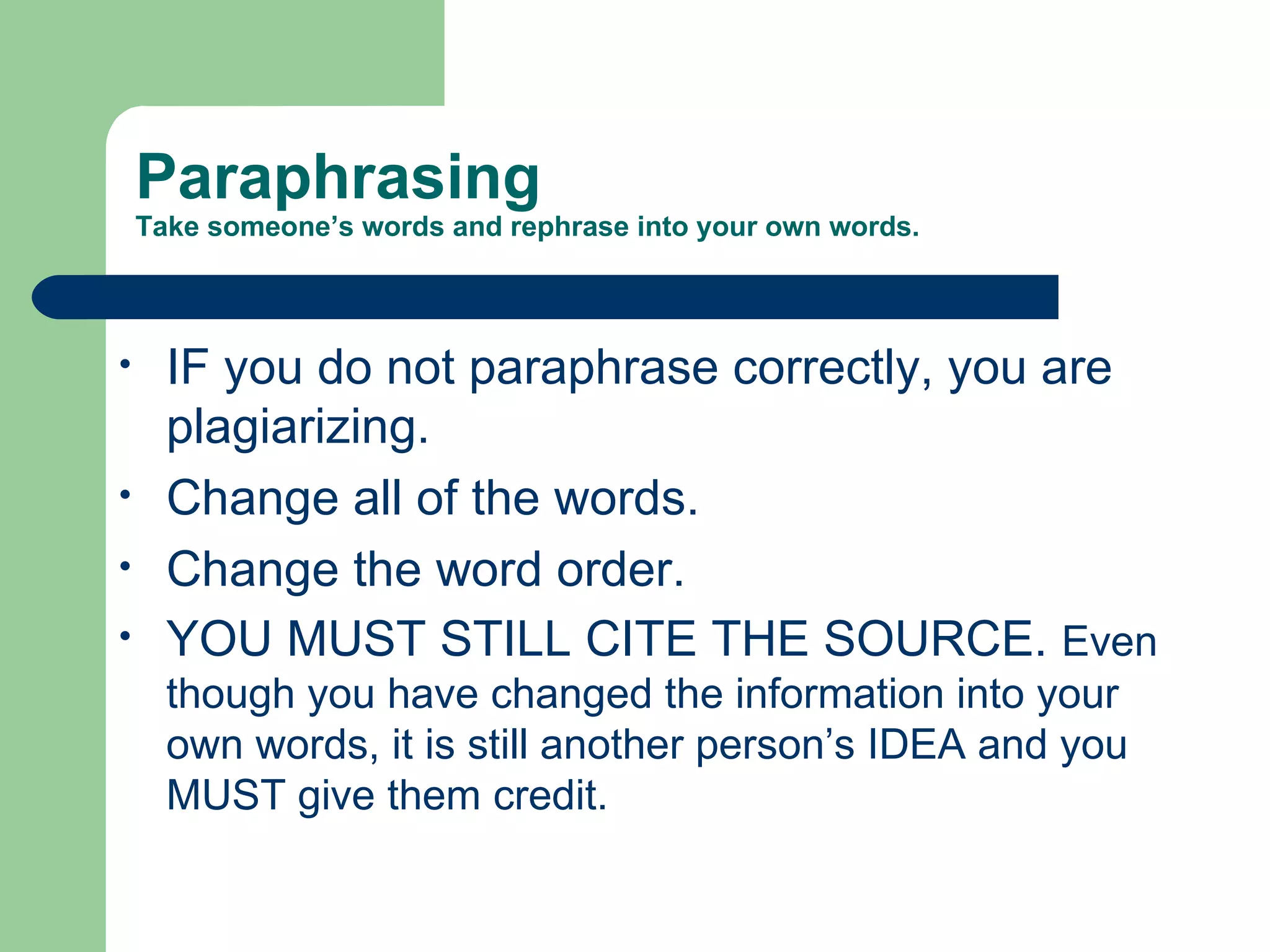 Note taking and annotated bib | PPT