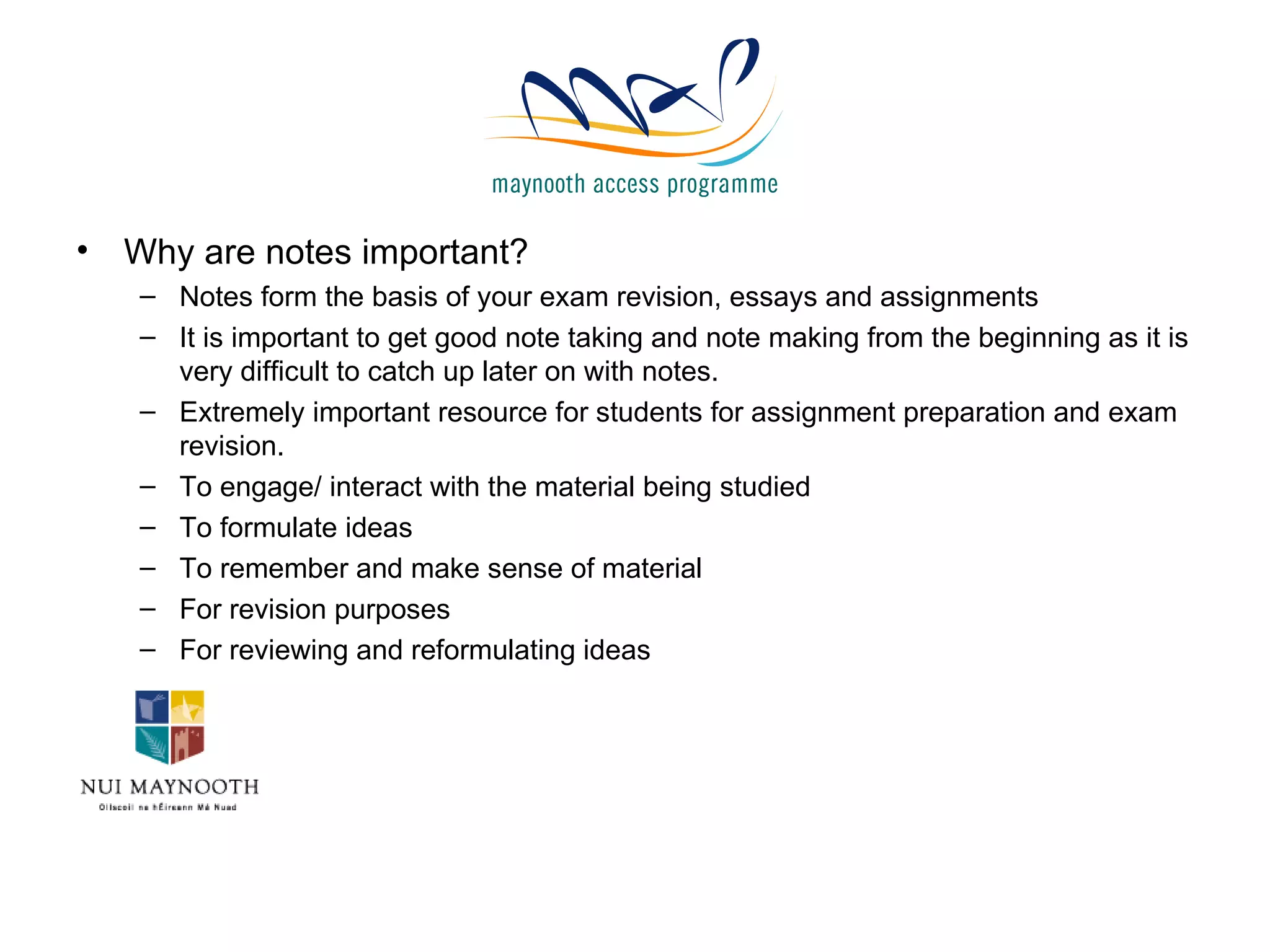 Notetaking and note_making | PPT