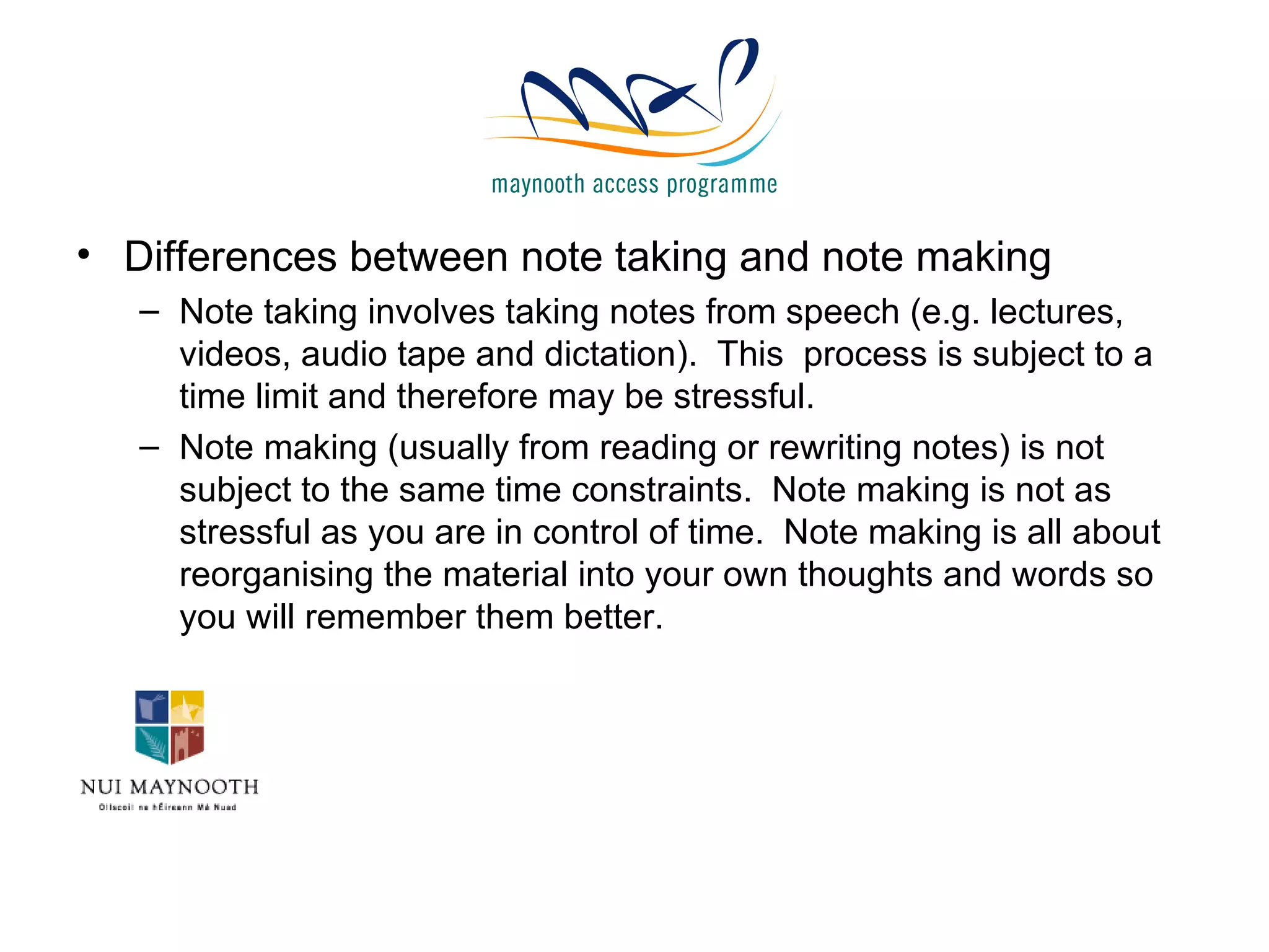 Notetaking and note_making | PPT