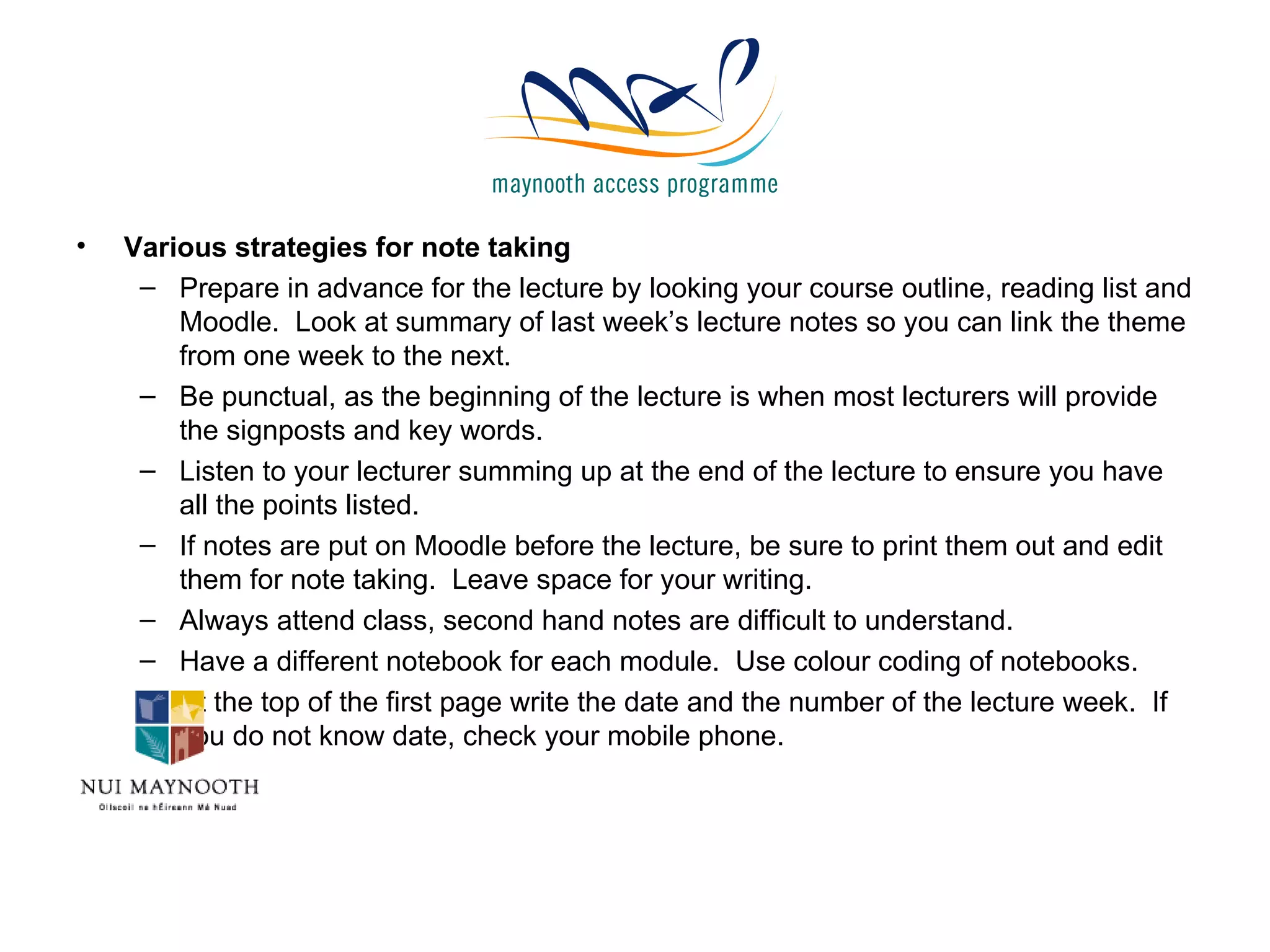 Notetaking and note_making | PPT