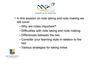 Notetaking and note_making | PPT