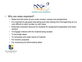 Notetaking and note_making | PPT