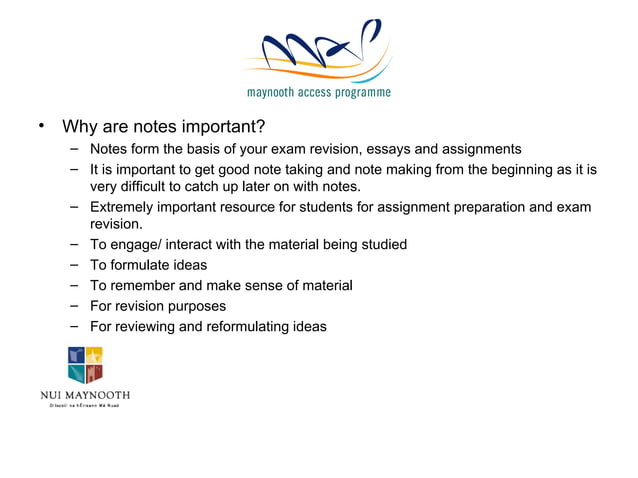 Notetaking and note_making | PPT