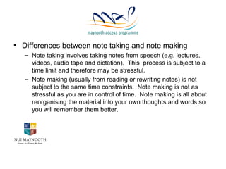 Notetaking and note_making | PPT