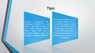 Note taking and note making presentation | PPTX | Educational ...