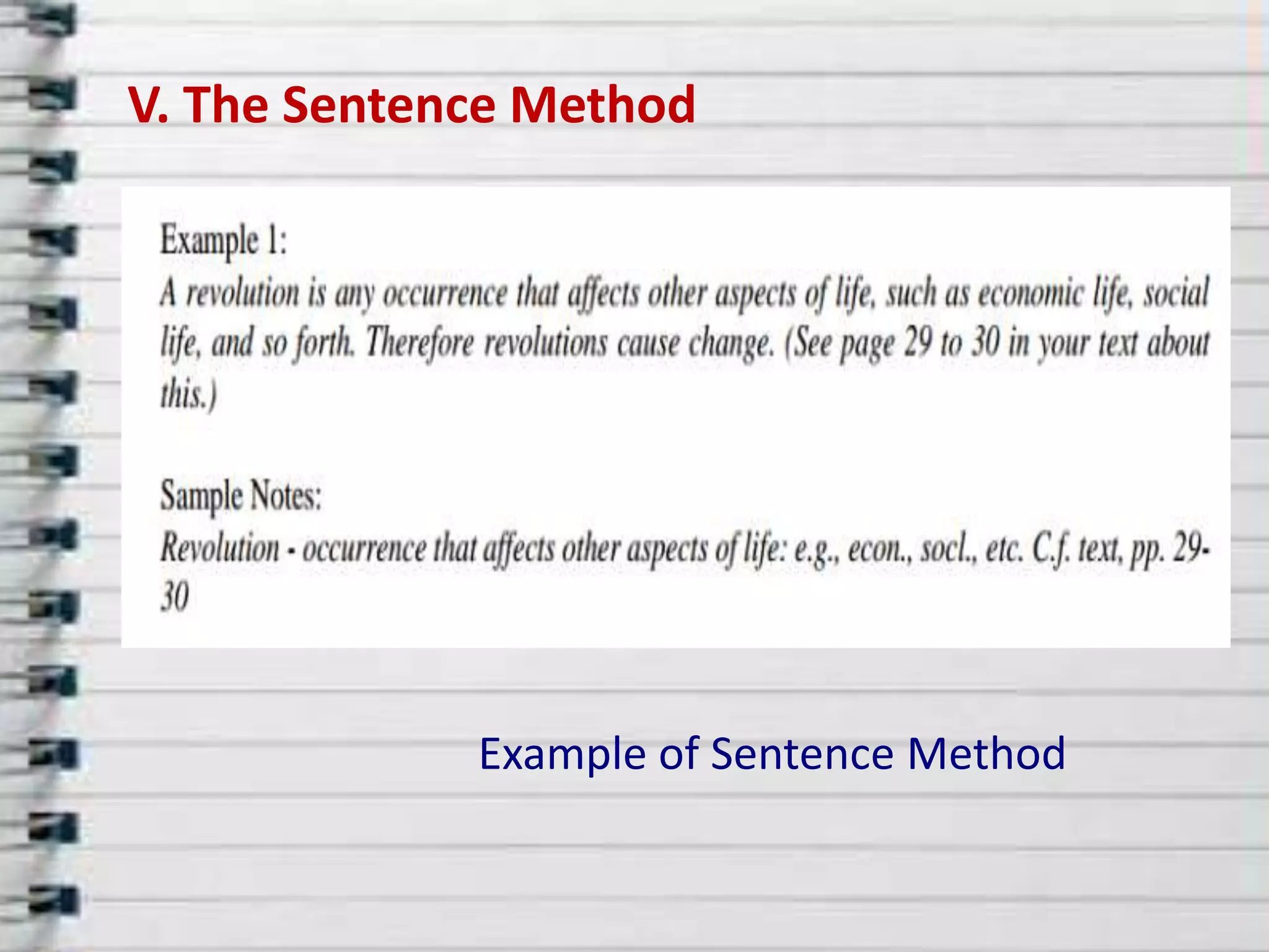 Note taking and outlining | PPTX