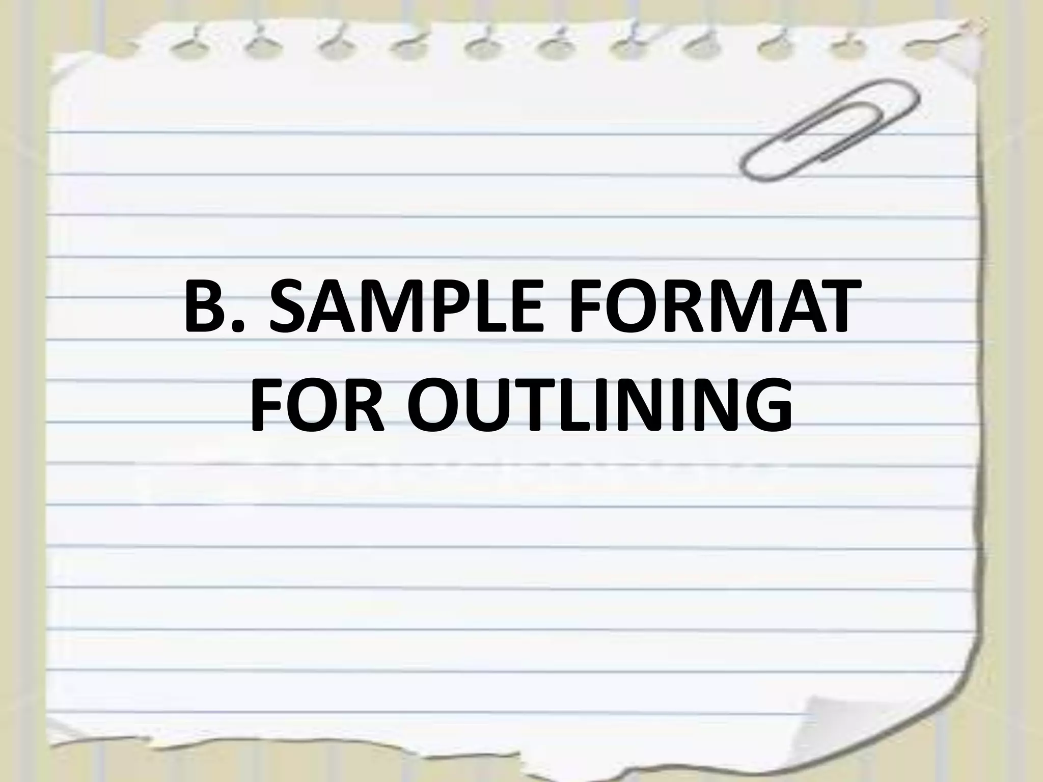 Note taking and outlining | PPTX