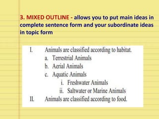 Note taking and outlining | PPTX