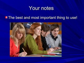 Note taking and study skills | PPT | Education