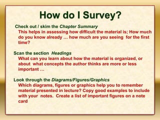 Note Taking and Study Techniques | PPTX