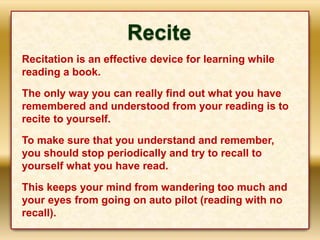Note Taking and Study Techniques | PPTX