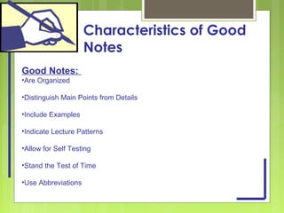 Note taking basics | PPT