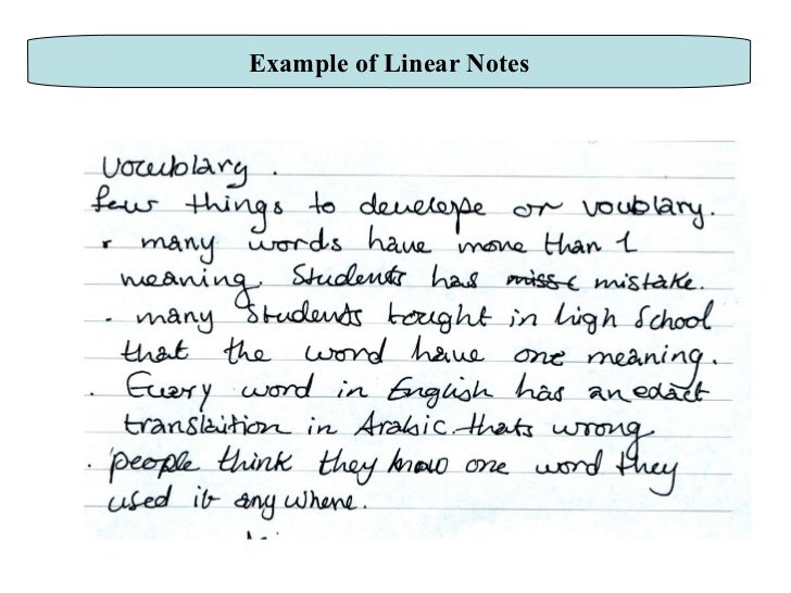 Note taking driving license