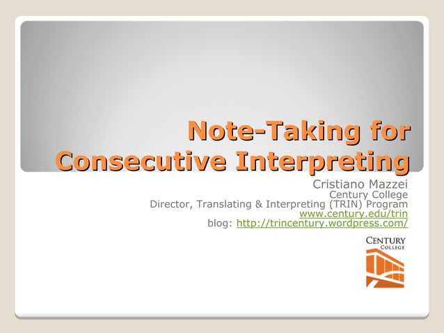 Note taking for consecutive interpreting | PDF