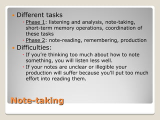 Note taking for consecutive interpreting | PDF