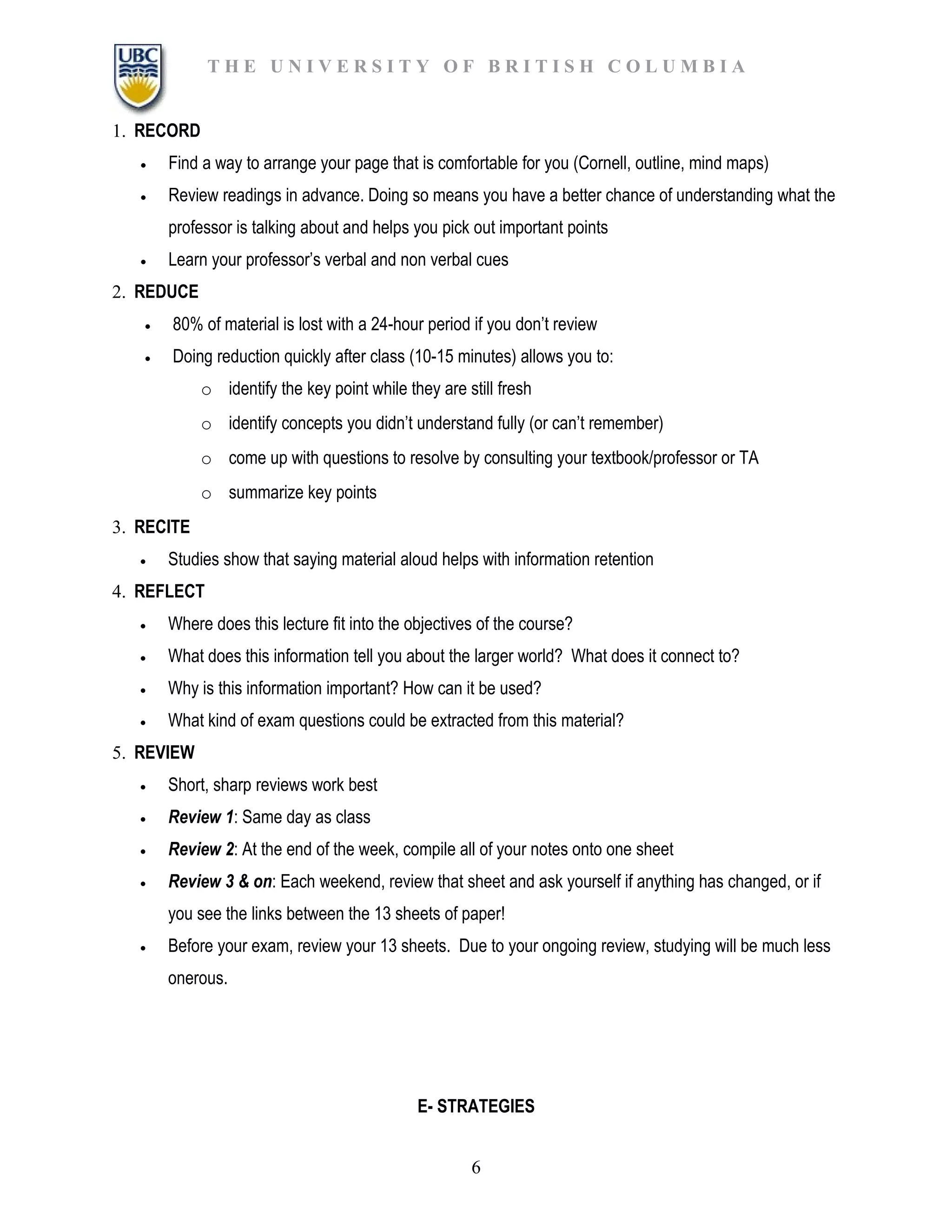 notetaking_handout(goerzen 2011) | DOC