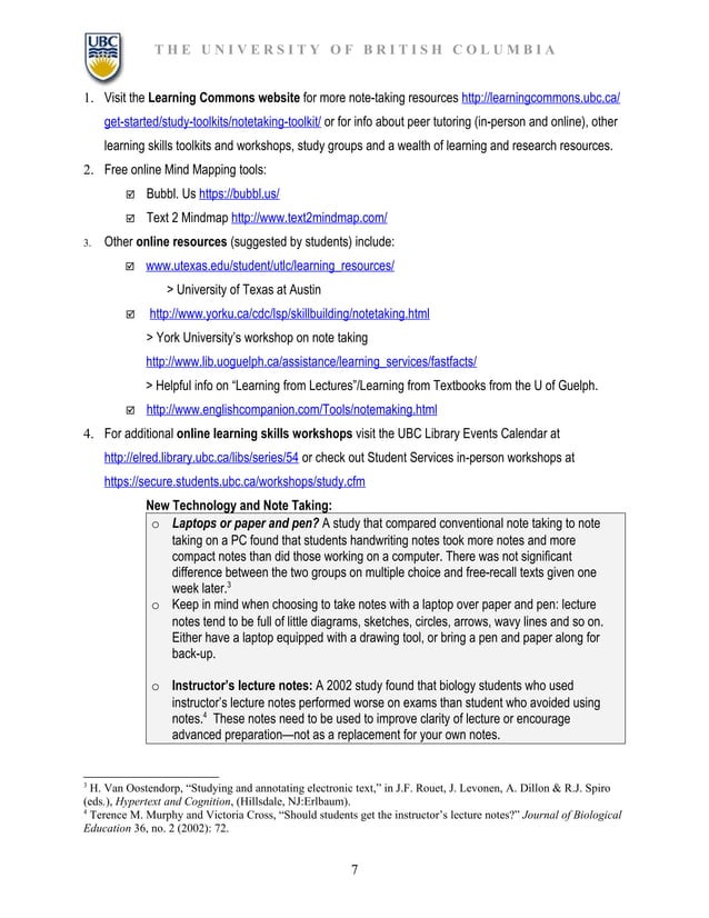 notetaking_handout(goerzen 2011) | DOC
