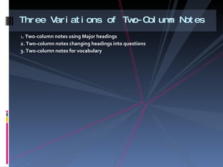 Notetaking Made Easy[2] | PPT | Educational Assessment | Education