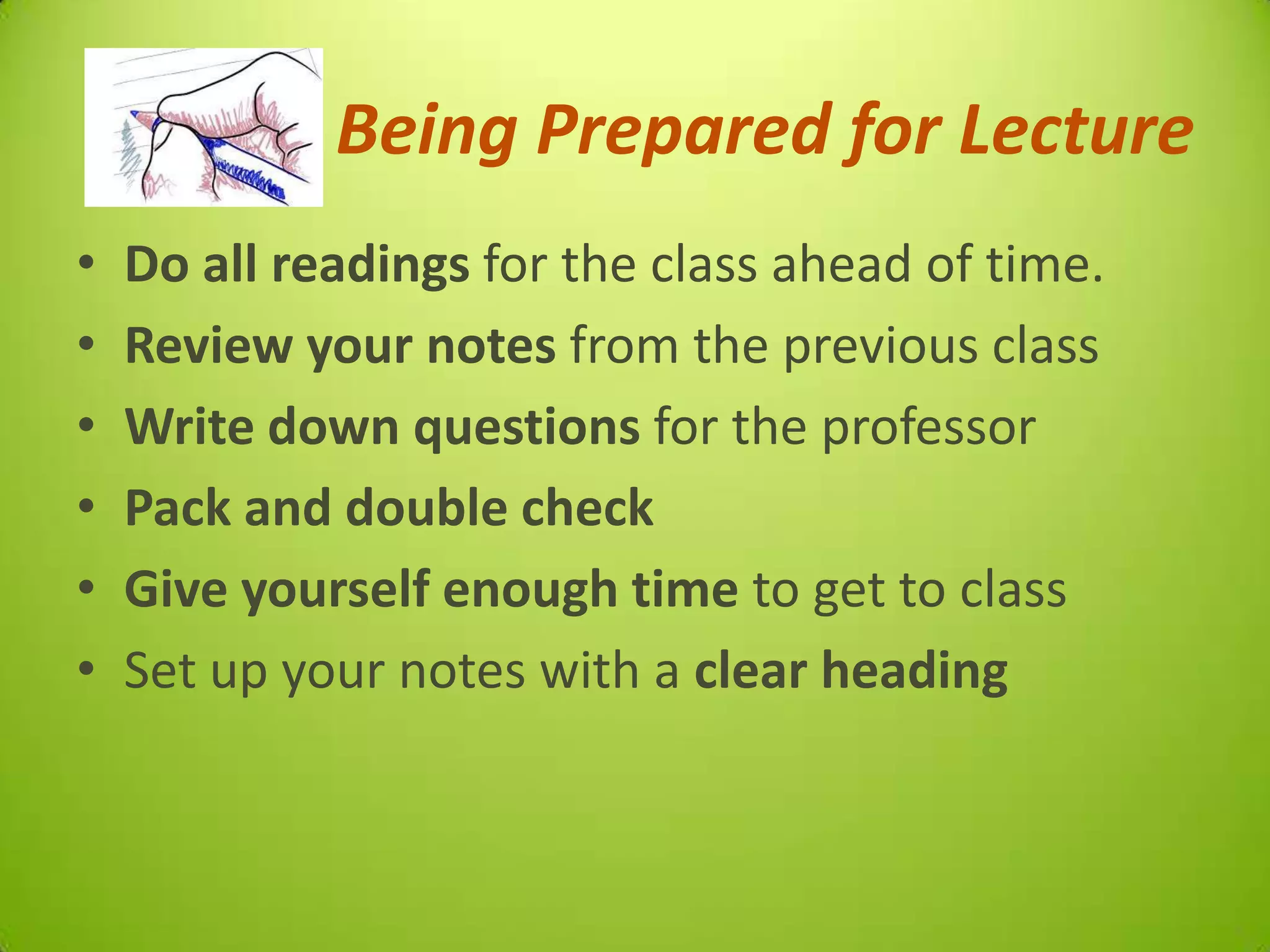 Learning 101: Note Taking | PPTX