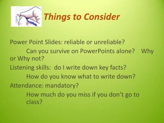 Learning 101: Note Taking | PPTX