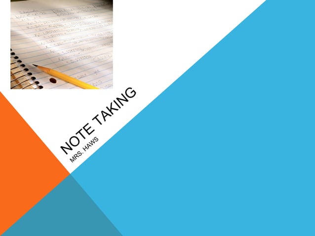 Note taking ppt | PPT